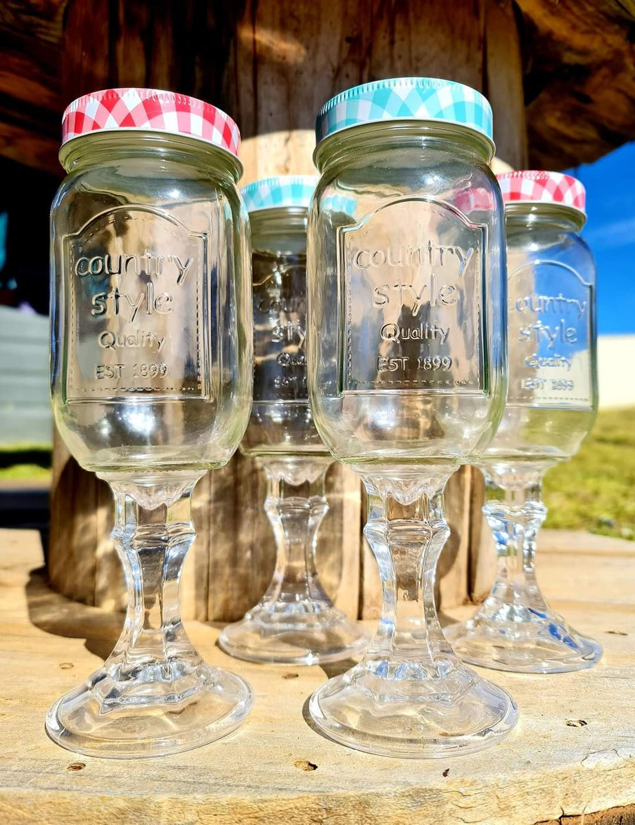 COUNTRY STYLE GLASS DRINK JARS – Forum4 Collections