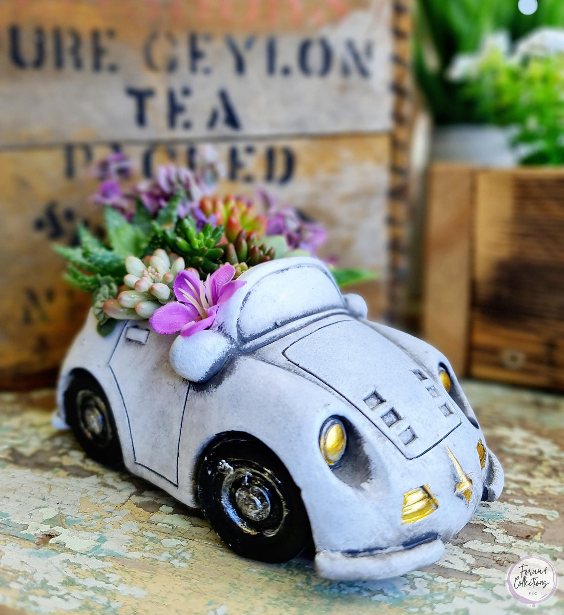 CONVERTIBLE CAR PLANTER - WHITE – Forum4 Collections