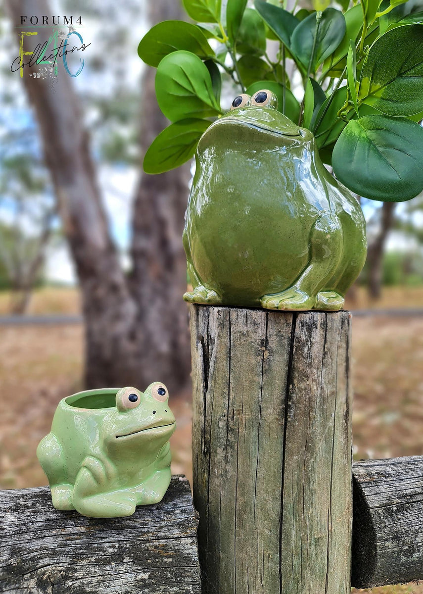 FERRARO THE LARGE GREEN FROG PLANTER – Forum4 Collections