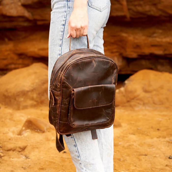 GENUINE LEATHER RUSTIC BACKPACK – Forum4 Collections