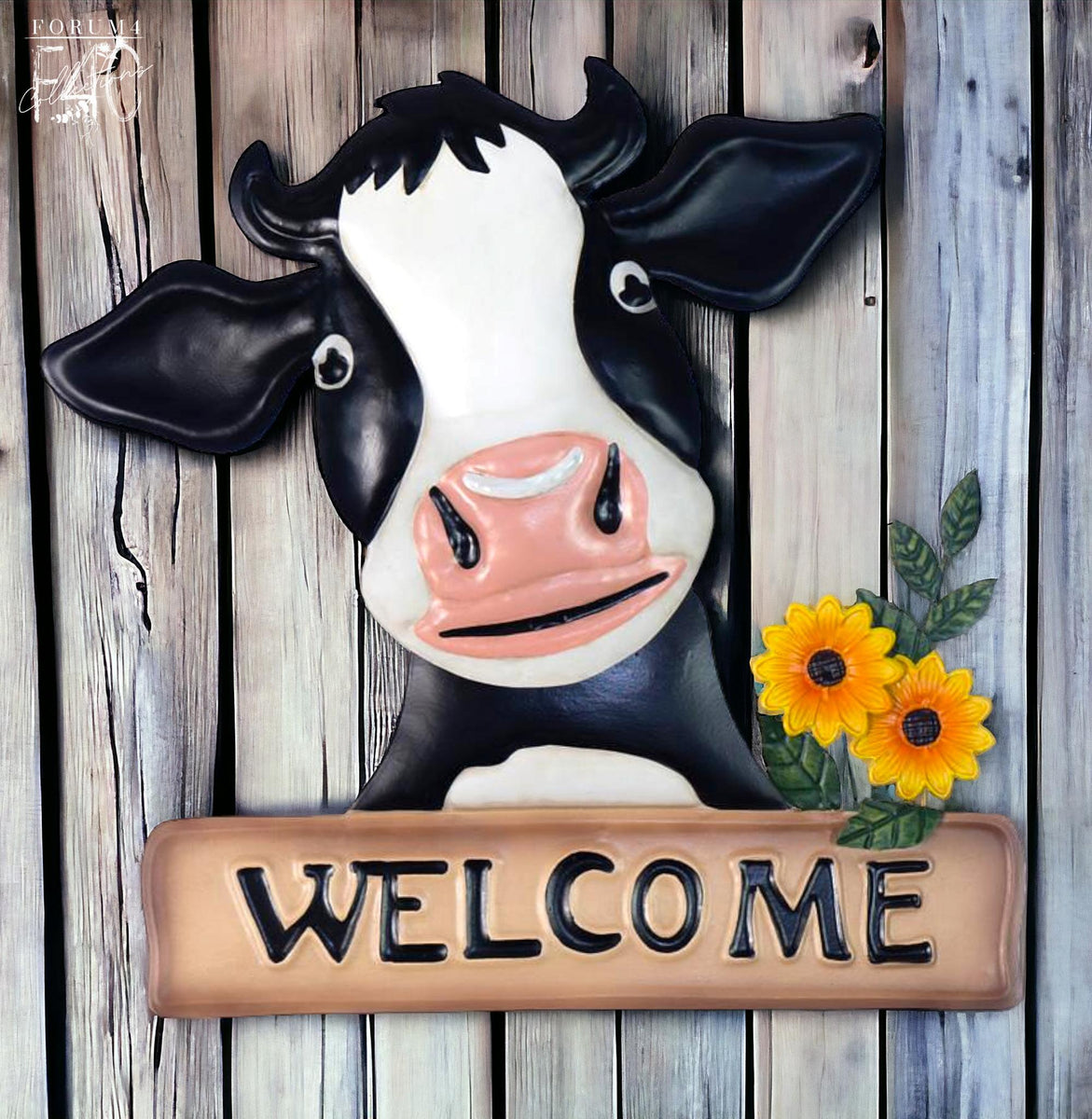 DAIRY COW WELCOME SIGN WALL DECOR – Forum4 Collections