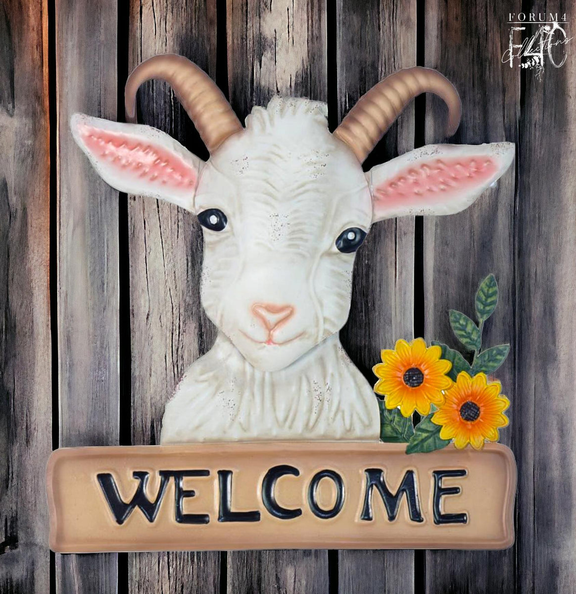 GOAT WELCOME SIGN WALL DECOR – Forum4 Collections