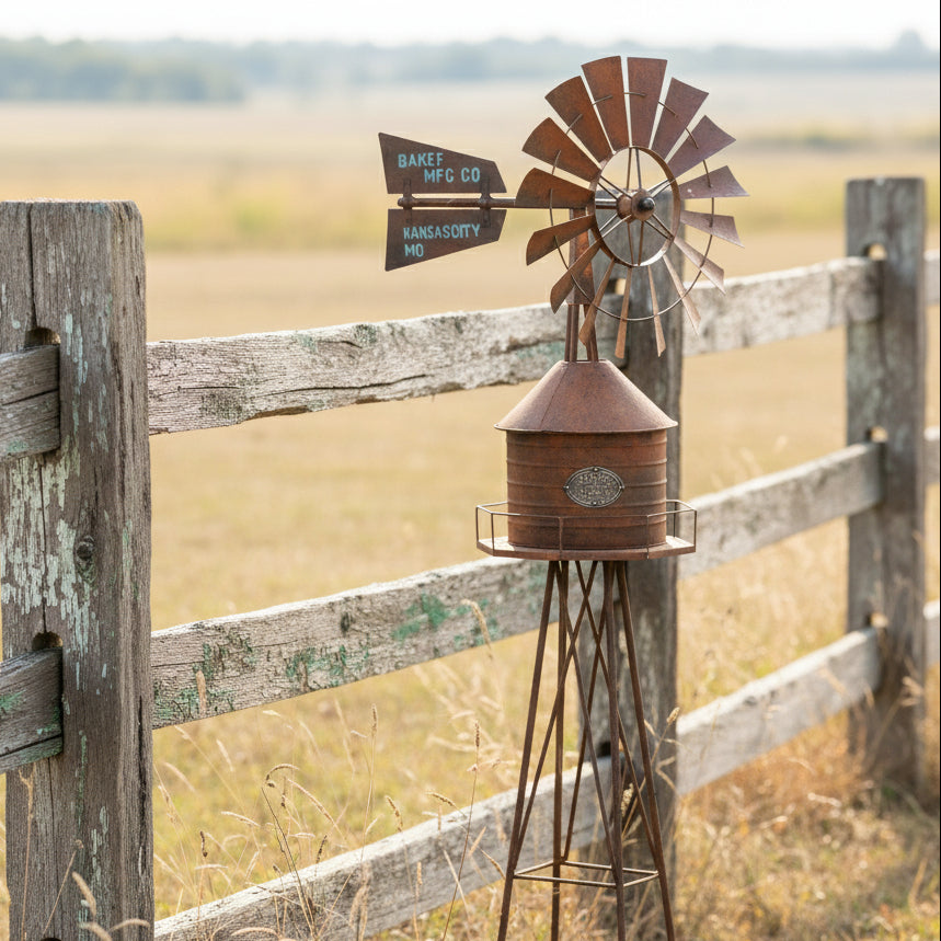 RUSTIC SILO FARM WINDMILL 1.9M – Forum4 Collections