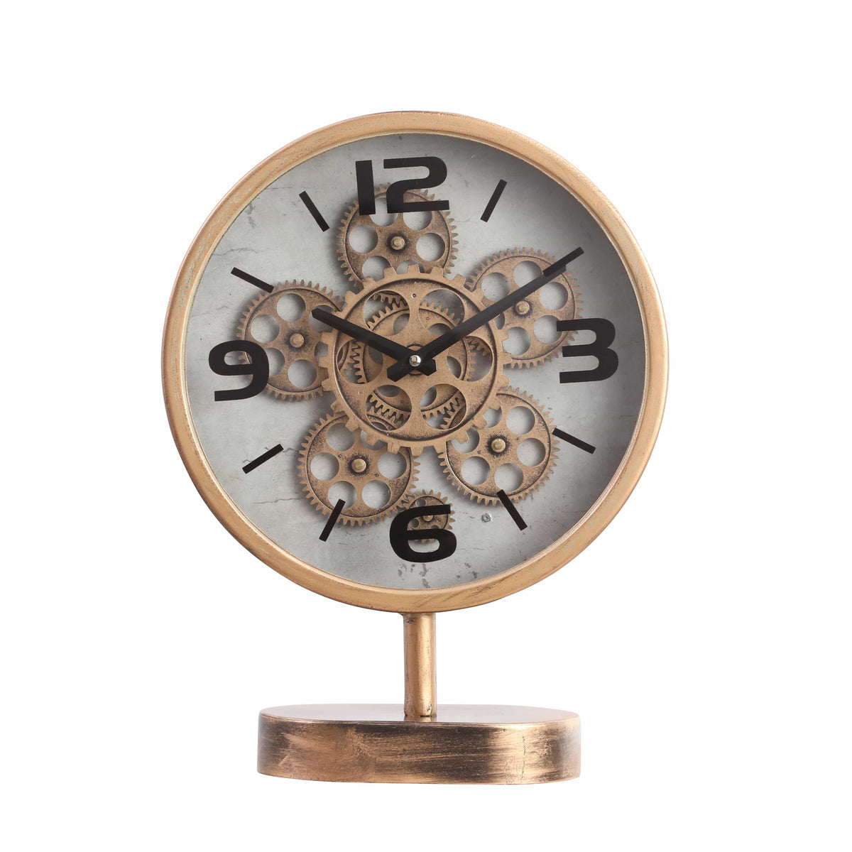 Kia Free Standing Industrial Moving Cogs Desk Clock - Gold – Forum4 ...