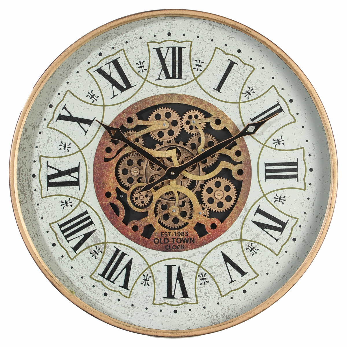 Est 1983 Round Moving Cogs Wall Clock – Forum4 Collections