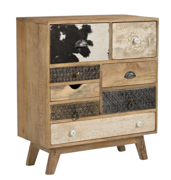 HARDWOOD SCANDI COWHIDE CHEST OF DRAWERS – Forum4 Collections