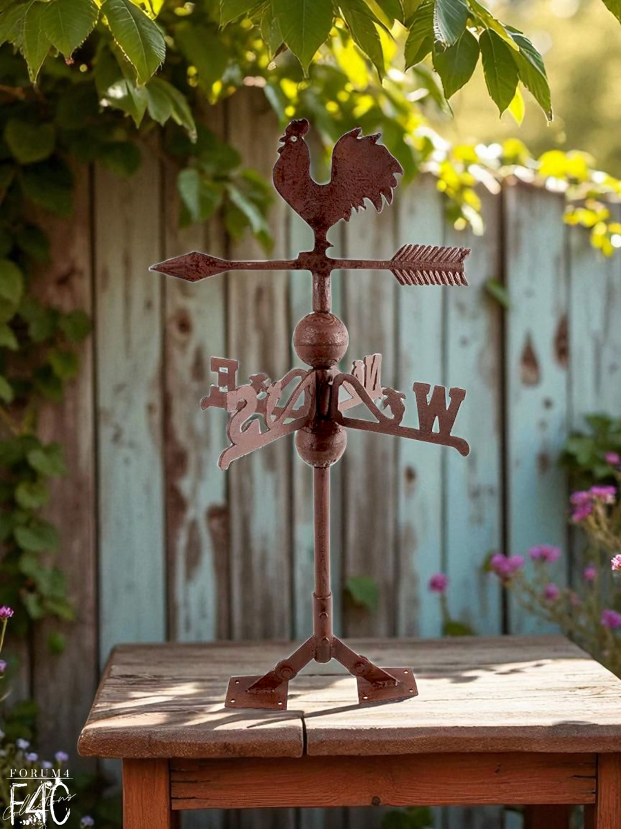 RUSTIC CAST IRON ROOSTER WEATHERVANE – Forum4 Collections