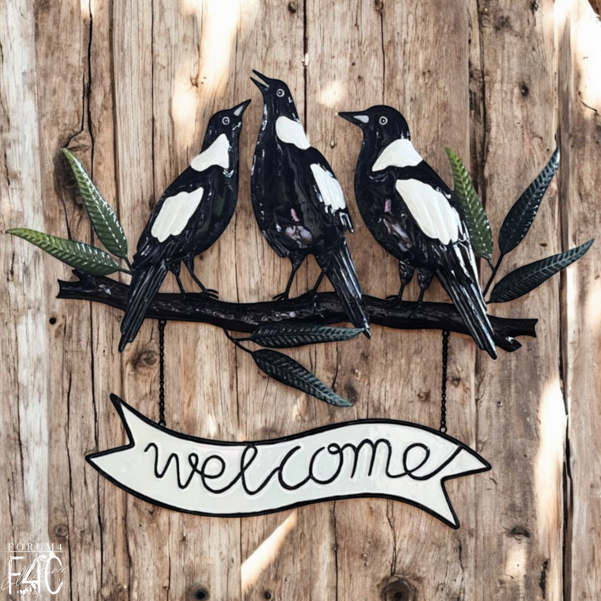MAGPIE MELODY WELCOME WALL DECOR – Forum4 Collections