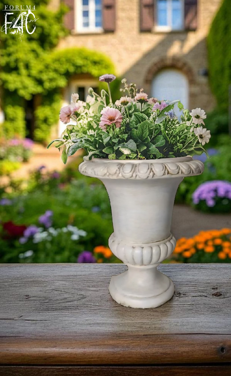 Elaborate Off-White Distressed Roman Planter – Forum4 Collections